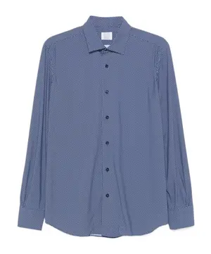 MAZZARELLI Lapel Long Sleeve Shirt