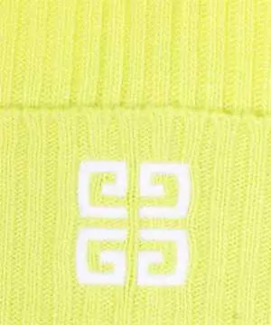 Givenchy Logo Woolen Cap - Yellow