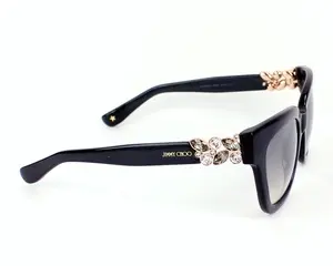 JIMMY CHOO Cat Eye Embellished Sunglasses - Gray
