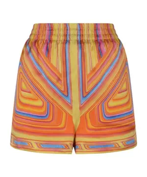 Casablanca Graphic Print Elasticated Waist Shorts