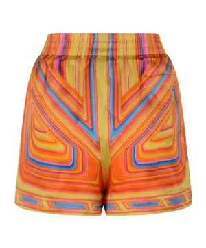 Casablanca Graphic Print Elasticated Waist Shorts