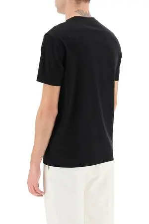 Emporio Armani Logo-print Lyocell-cotton T-shirt