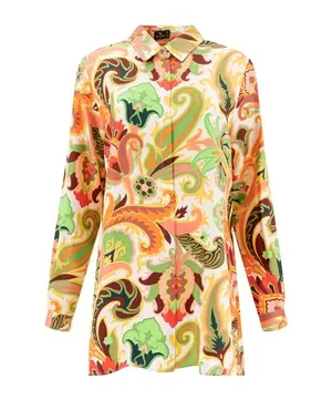Etro Graphic Printed Long-sleeve Shirt