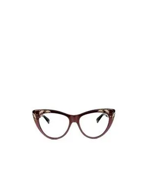 Gucci Cat Eye Eyeglasses With Logo Detail - Red