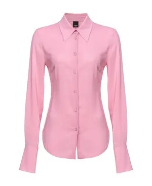Pinko Spread Collar Long Sleeve Shirt - Pink