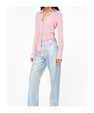 Pinko Spread Collar Long Sleeve Shirt