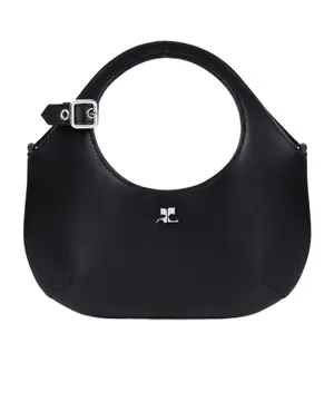 COURREGES Holy Mini Top Handle Bag - Black