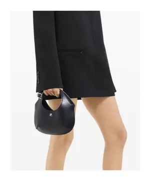 COURREGES Holy Mini Top Handle Bag - Black