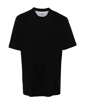Brunello Cucinelli Crewneck Short-sleeved T-shirt - Black