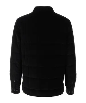 Dolce & Gabbana Logo Patch Padded Corduroy Jacket