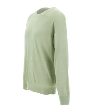 KANGRA Silk-cashmere Crew Neck Knitwear - Light Green