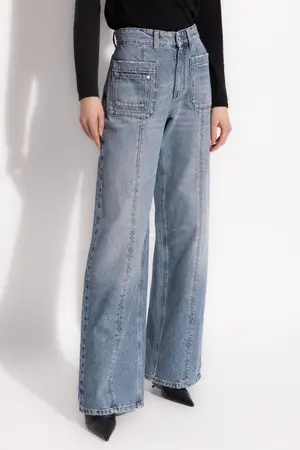 Blumarine Wide-leg Multi-pocket Jeans