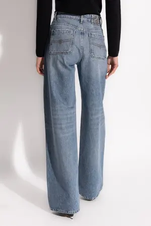 Blumarine Wide-leg Multi-pocket Jeans