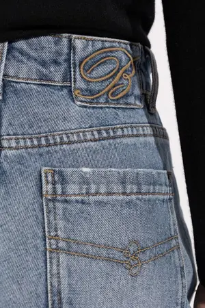 Blumarine Wide-leg Multi-pocket Jeans
