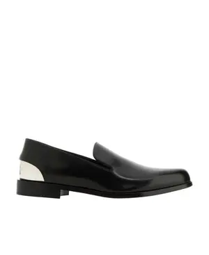 Alexander McQueen Round-toe Slip-on Loafers With Logo Insole