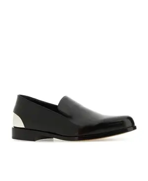 Alexander McQueen Round-toe Slip-on Loafers With Logo Insole