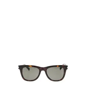 Saint Laurent Square Frame Sunglasses - Brown