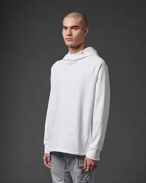 C.P. COMPANY Logo Long-sleeved Hoodie - Gray