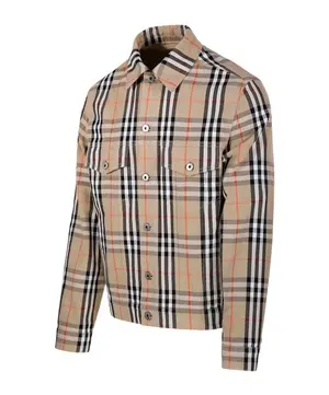 Burberry Checked Long-sleeved Jacket