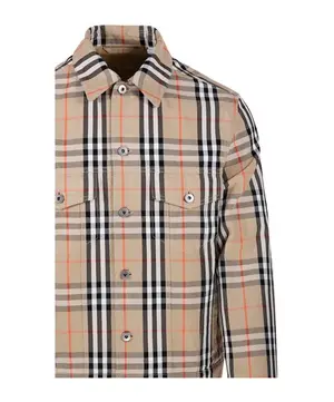 Burberry Checked Long-sleeved Jacket
