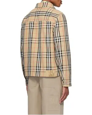 Burberry Checked Long-sleeved Jacket