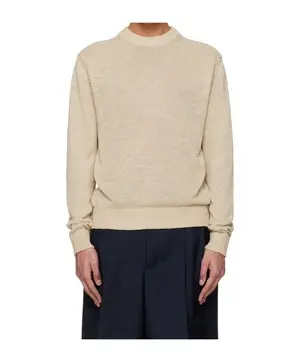 JIL SANDER Crewneck Knitted Jumper - Ginger