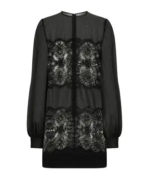 Dolce & Gabbana Lace Inlay Mini Dress