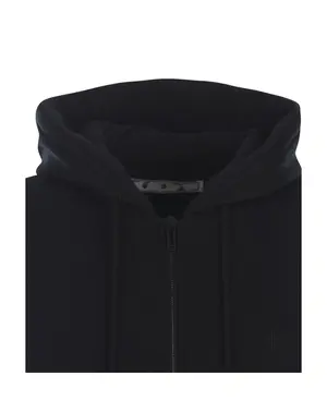Off-White Logo Embroidered Zip-up Hoodie