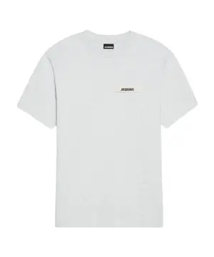 Jacquemus Logo Patch Crewneck T-shirt - Grey