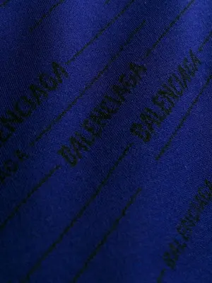 Balenciaga Diagonal Logo Jacquard Sweater
