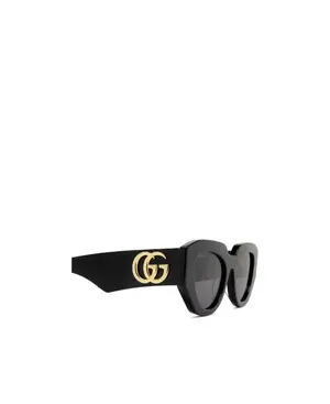 Gucci Geometric Frame Sunglasses - Black