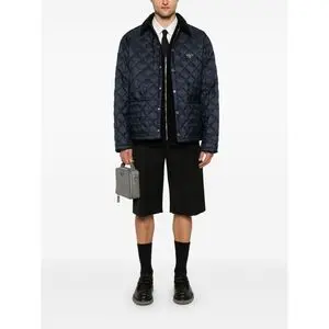 Prada Quilted Re-nylon Jacket With Logo Detail