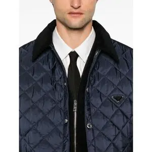 Prada Quilted Re-nylon Jacket With Logo Detail