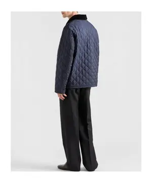 Prada Quilted Re-nylon Jacket With Logo Detail