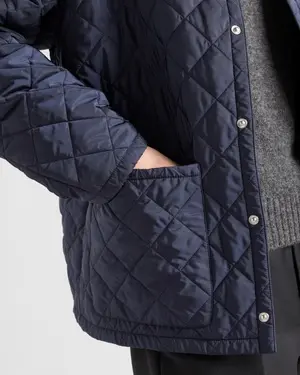 Prada Quilted Re-nylon Jacket With Logo Detail