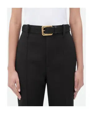 Bottega Veneta Woven Buckle Belt - Black