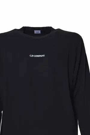 C.P. COMPANY Logo-print Crew Neck Sweatshirt