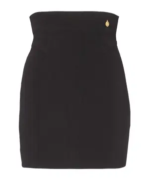 Balmain High-waisted Mini Skirt With Side Zippers