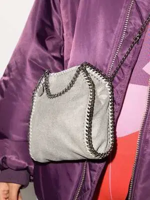 Stella McCartney Chain-charm Shoulder Bag - Gray