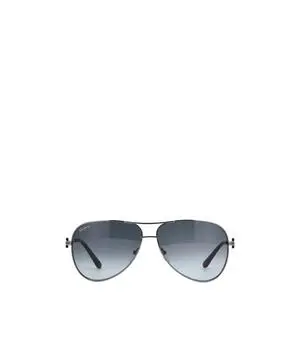 FERRAGAMO Aviator Logo Sunglasses - Gray