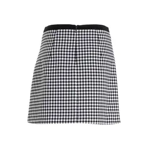 Versace Gingham Check Mini Skirt