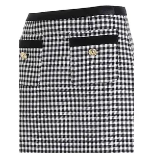 Versace Gingham Check Mini Skirt