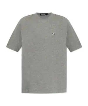 Dolce & Gabbana Dolce Gabbana Logo Tag Crewneck T-shirt - Grey