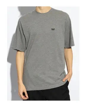 Dolce & Gabbana Dolce Gabbana Logo Tag Crewneck T-shirt - Grey