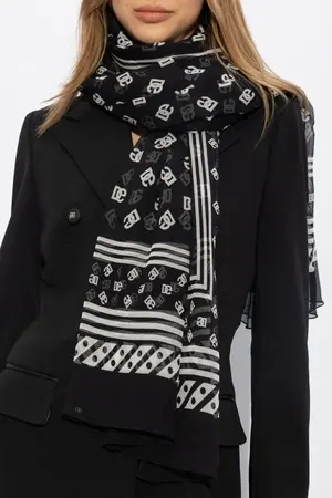 Dolce & Gabbana Dolce Gabbana All-over Dg Logo Printed Scarf