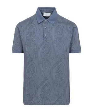 Etro Paisley Printed Short-sleeved Polo Shirt