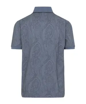 Etro Paisley Printed Short-sleeved Polo Shirt