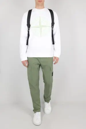 Stone Island Cargo Pants With Logo Patch