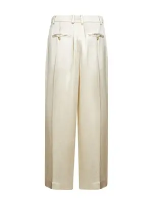 TOTEME Pleated Wide Leg Trousers