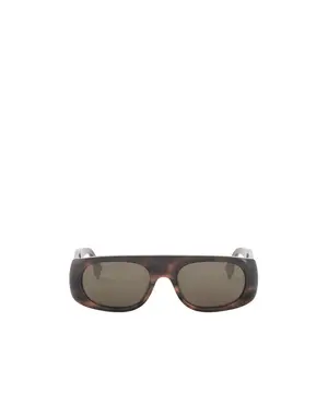 Fendi Rectangular Frame Sunglasses - Gray
